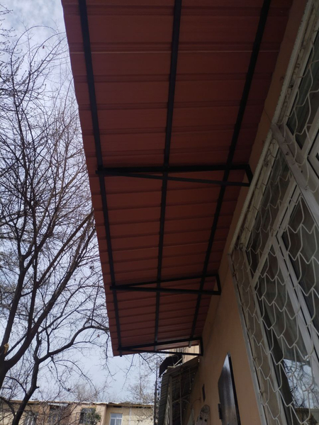 Установка козырьки