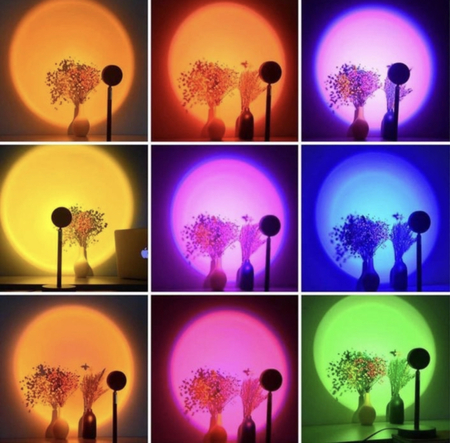Закат лампа | sunset lamp 16 разных цвета