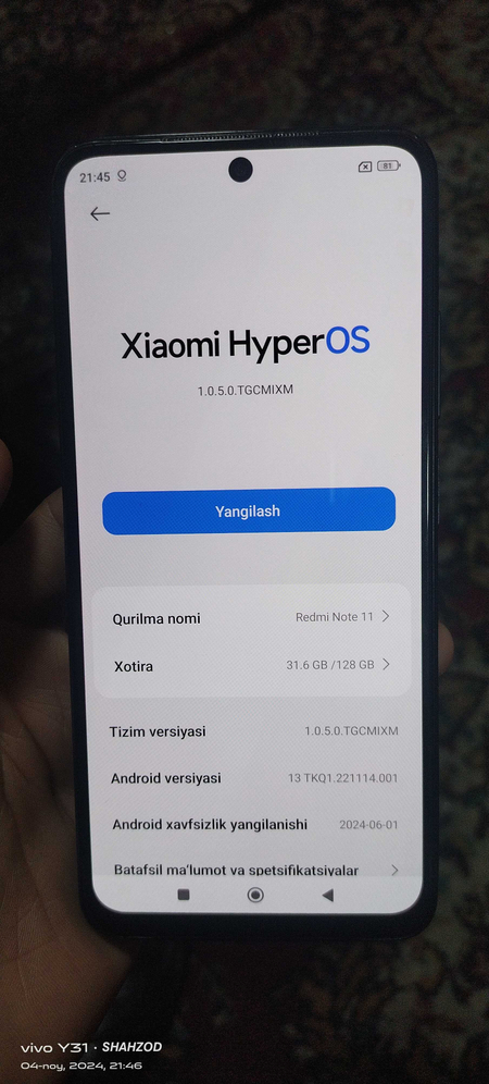 Redmi note 11 6/128