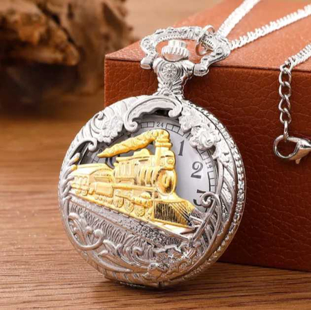 Карманные часы с цепочкой винтажные
