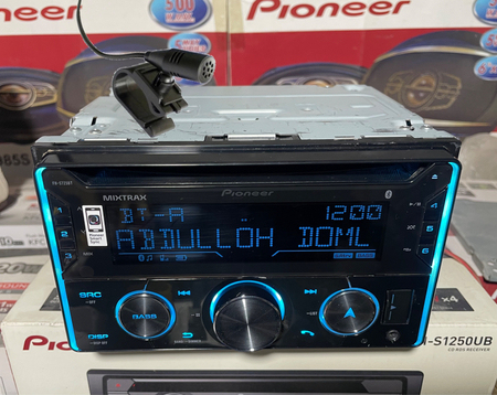 Pioneer fh s 725 bt b/u mafon 100% orginal yaxshi holatda mikrafon bn
