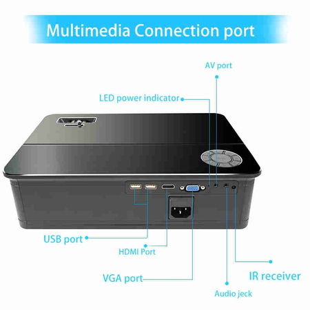 Проектор V6 WiFi Android LED FullHD, Proektor, Projector led Android