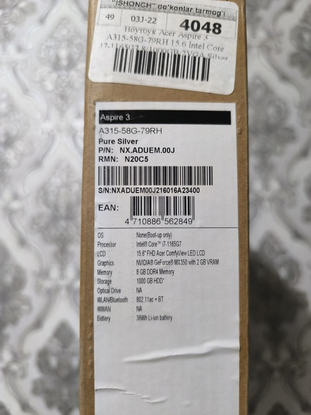 Acer noutbugi kore i7 kilishiladi ozim 11 milonga olganman