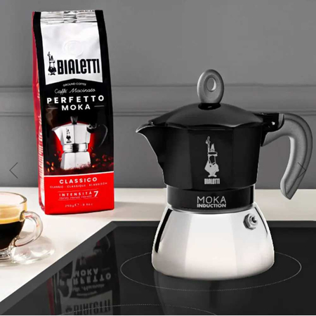 Гейзерная кофеварка для индукционных плит Bialetti Moka Induction!
