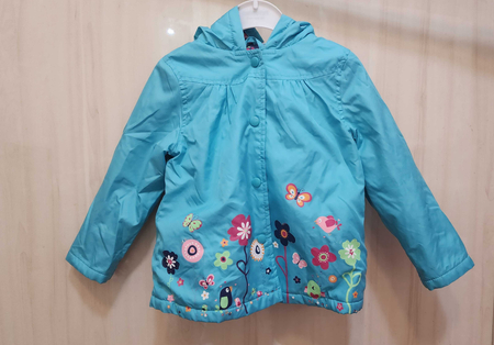 Куртка дождевик с капюшоном Baby G для девочки