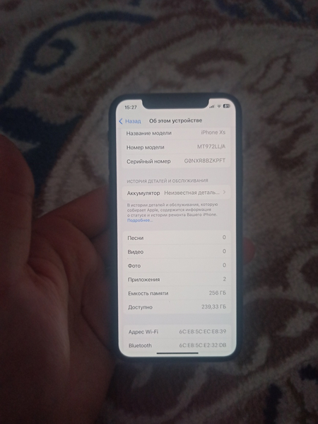 Iphone XS LL/A 256 gb