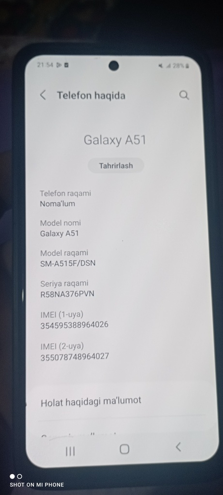 Samsung A 51 Srochno Sotiladi