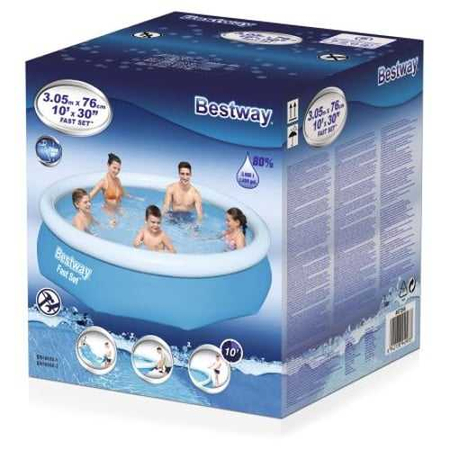 Бассейн Fast Set Bestway 57266 BW 305х76см, 3800л. Бесплатная доставка
