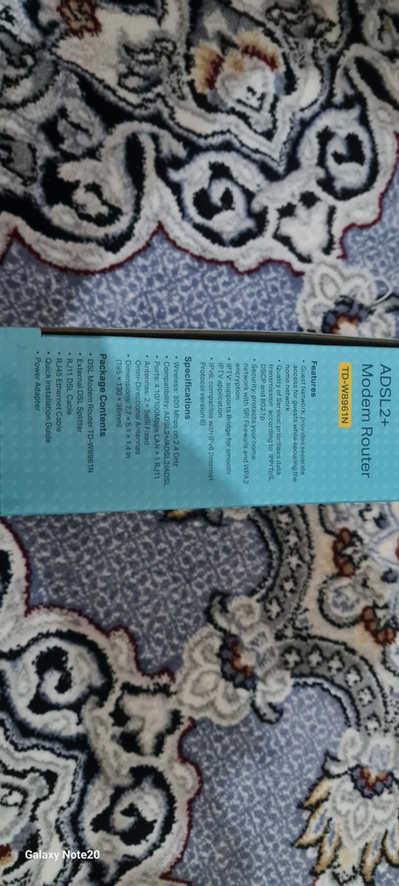 Wifi router ADSL2+