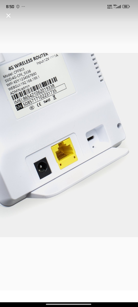 4G, 5G CPE WI-FI router sim kartali