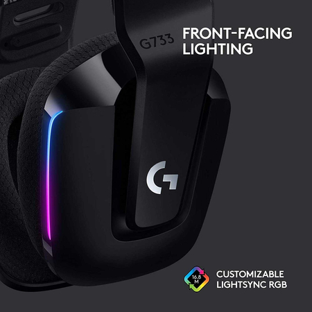Logitech G733 Игровые беспроводные наушники (Black)