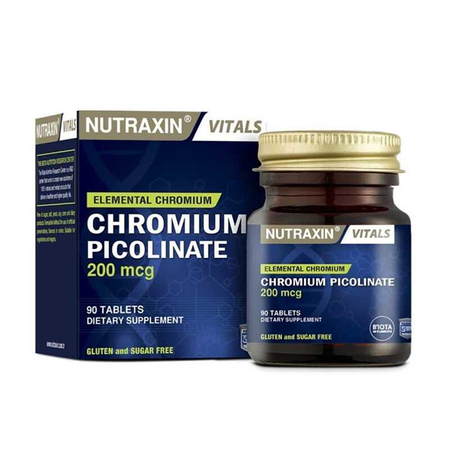 Nutraxin Пиколинат хрома 200мкг 90 таблеток