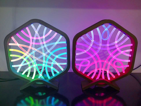 Лампа RGB декор интерьера, светомузыка, ночник USB