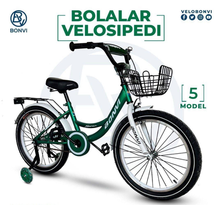 Bizda xar xil velosipedlar mavjud. Razmerlar:—12,14.16.20,24,26,28la