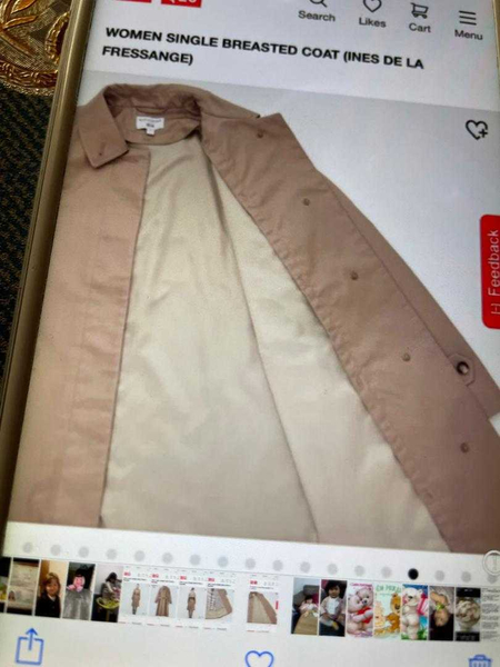 Элегантное женское пальто от INES DE LA FRESSANGE (UNIQLO)