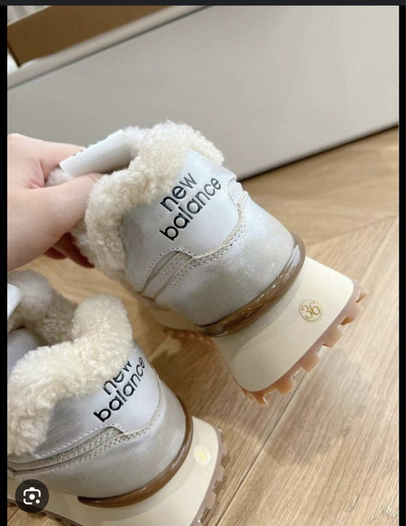 Кожаные кроссовки new balance
