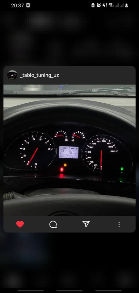 Tuning tablo, salon padsveta Lasetti avtomobiga 250ming soʼm