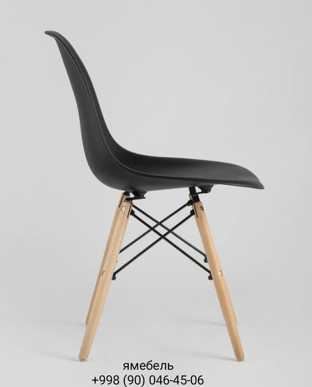 Стул черный stul qora lofl eames fitz ikea mebel мебель офисная мебель