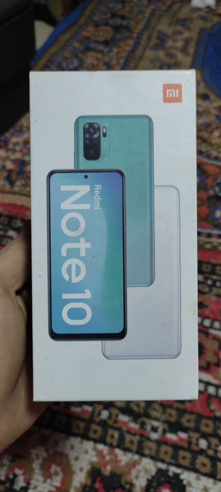 Redmi note 10. Xotira 4/128 Telefon ochilmagan orqa Krishna shisha sin