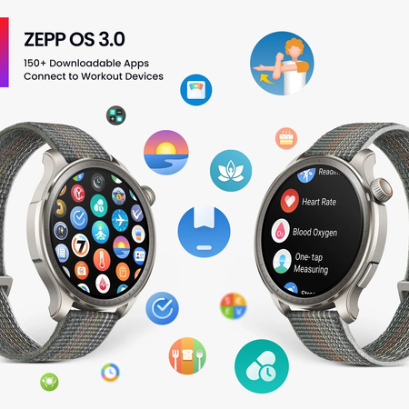 XIAOMI Смарт,Умный-часы AMAZFIT Balance 46мм, 1,5 Дюйма, AMOLED