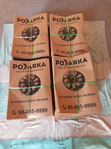 Somsa gumma uchun qogoz paket