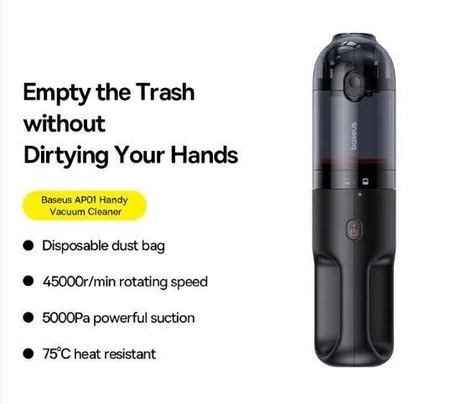 Автомобильный пылесос Baseus AP01 Handy Vacuum Cleaner 5000Pa