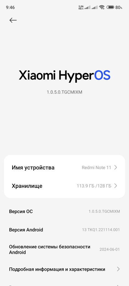 Redmi note 11 global 12/128