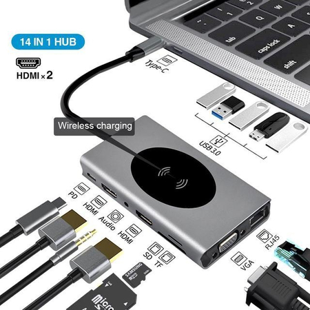 Type-c hub 14 in 1
