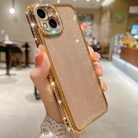 Женский чехол для iPhone 12 Pro с блестками.