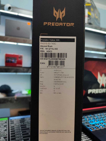 Мощный игравой ноутбук Acer Predator Helios 300