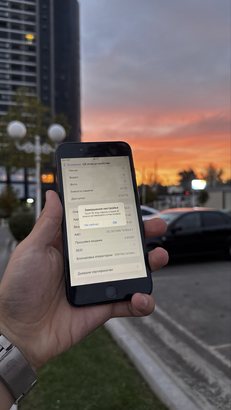 iphone 7+ black 32gb