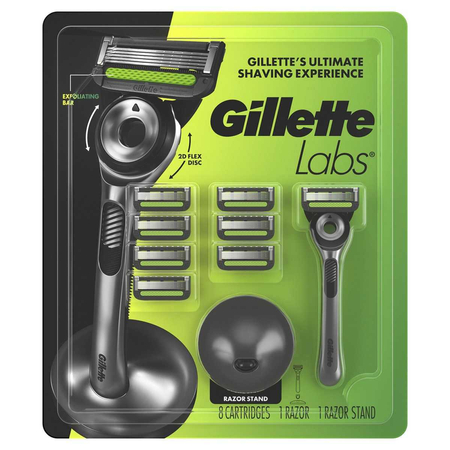 Gillette Labs набор для битья 1 станок, 7 сменных лезвий-картриджей
