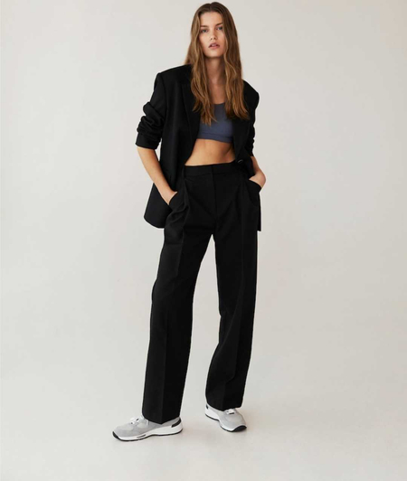 широкие костюмные брюки от Mango 36 (S)