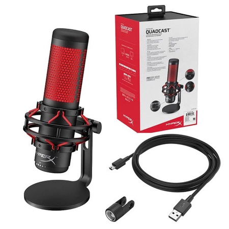 Игровой конденсаторный микрофон HyperX QuadCast