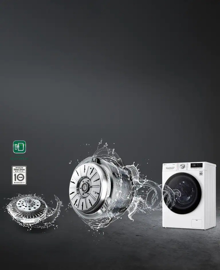 (8,5кг) LG NEW стиральная машина Inverter Direct Drive+Steam  Доставка