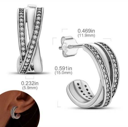 Новые серьги из серебра S925 пусеты