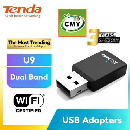 Tenda U9  WiFi адаптер AC650  (NT8374)