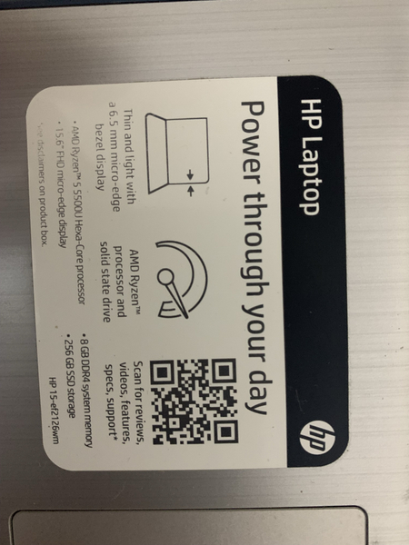 Hp Ryzen5 5500U sotiladi