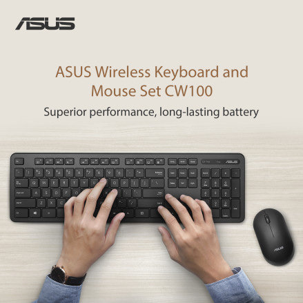 Комплект беспроводной клавиатуры и мыши ASUS CW100