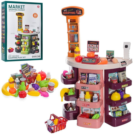 Детский игровой набор Супермаркет Market shopping с корзинкой, кассой