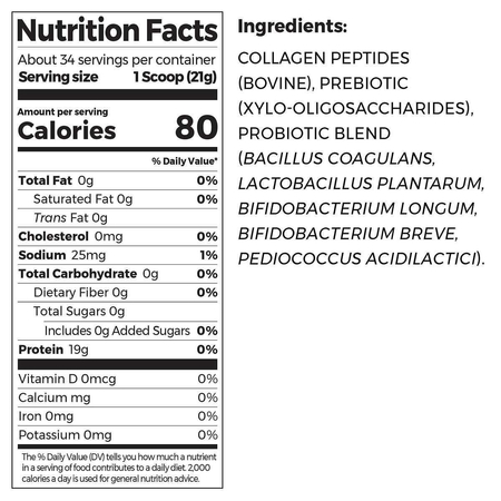Коллаген Пептиды+ Пробиотики  Orgain Collagen Peptides+ Probioti 726гр