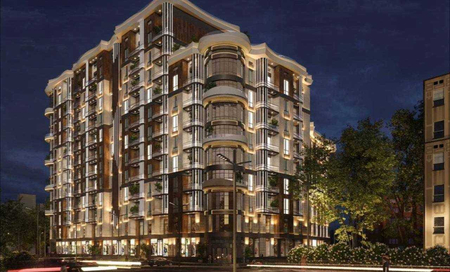 Buyuk Ipak Yoli, 2 комнатная коробка 65м2 ЖК Caravan Avenue