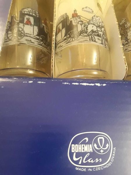 Стаканы стеклянные, Богема, Чехия.