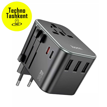 Универсальное зарядное устройство Hoco AC19, PD35W EU/US/UK/AU, QC3.0