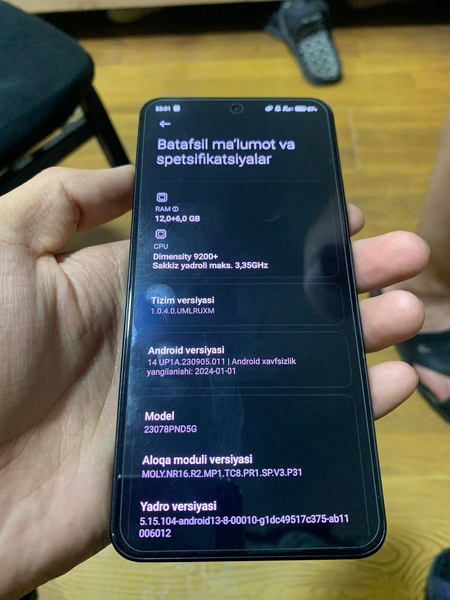 Xiaomi 13 t pro 12+6/512 gb telifon ideal faqat 1 sim registratsya k/n