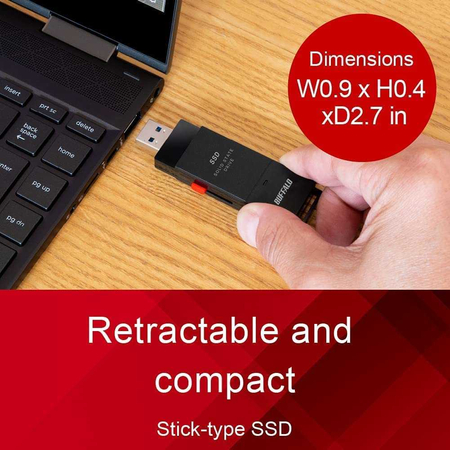 Скоростная Usb Флешка BUFFALO External SSD 2TB USB 3.2 Gen 2