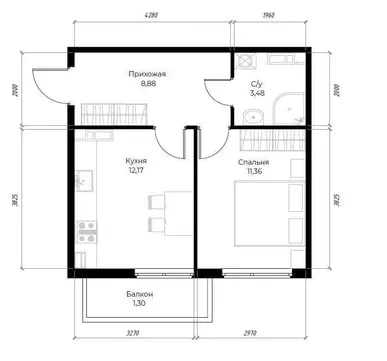 ;Яшнабад Assalom Sohil 2/38м2 от Golden house Узбум эликтро аппарат