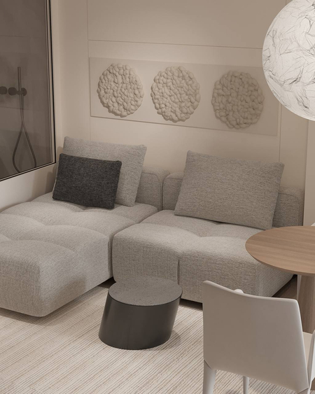 Новостройка ЖК Nest One Hilton Tashkent City 2х комнатная 40м2 Коробка