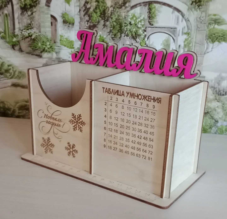 Органайзер с таблицей умножения