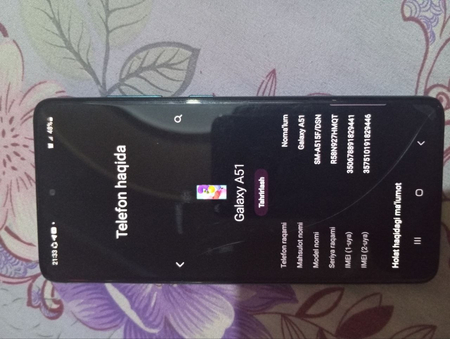 Телефон Galaxy A51